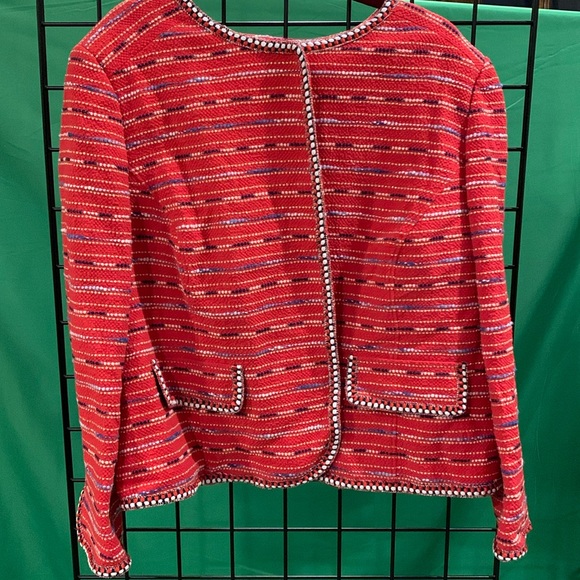 Basler | Jackets & Coats | Red White And Blue Blazer With Gold Thread ...